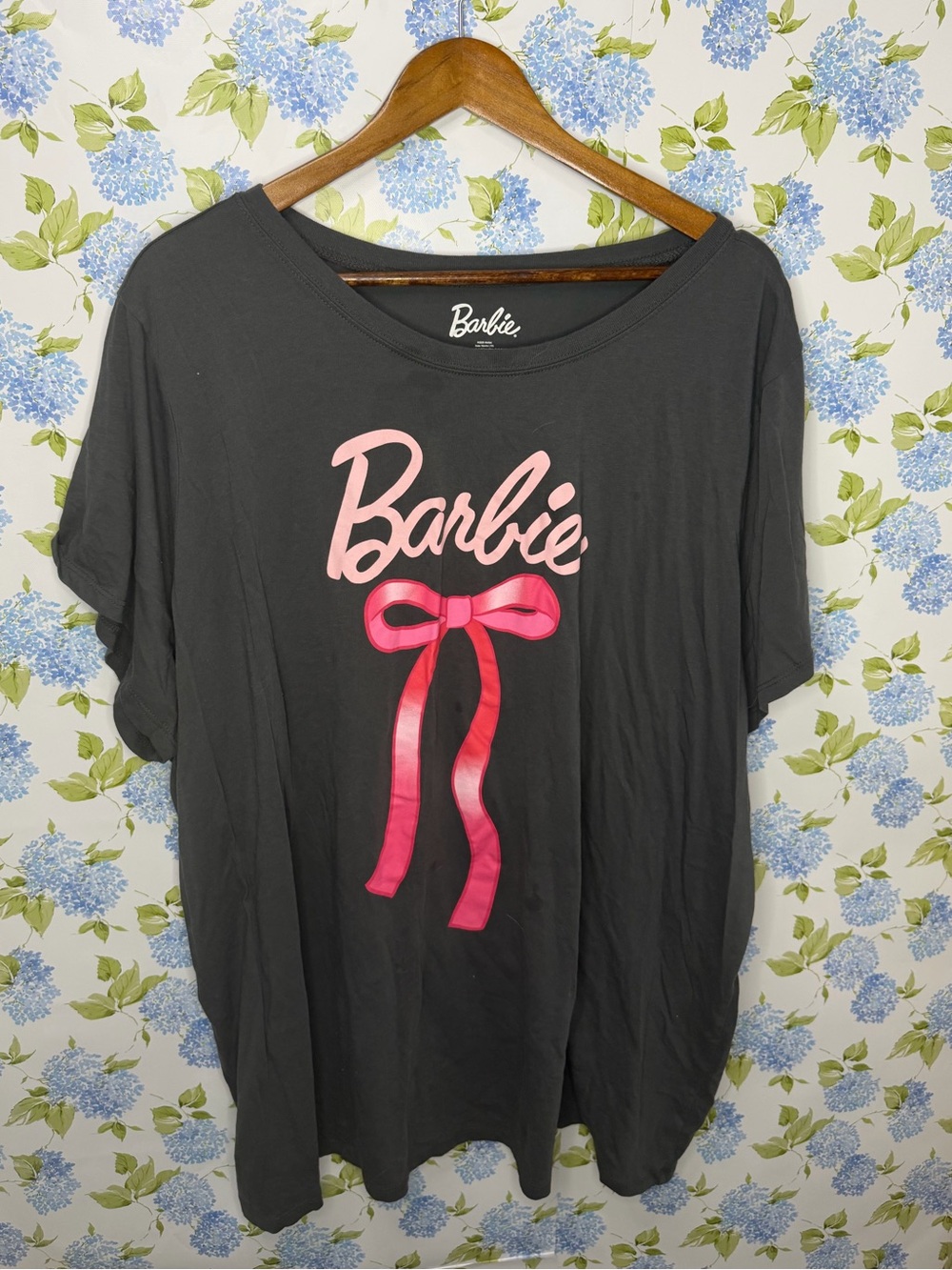 torrid | Tops | Barbie Black Tee With Pink Logo And Satin Bow | Poshmark